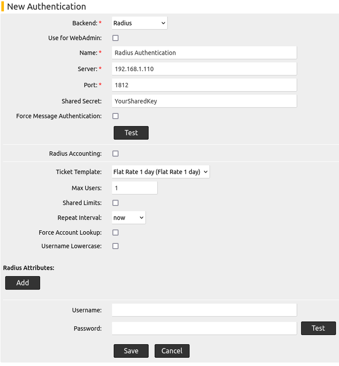External Authentication - IACBOX