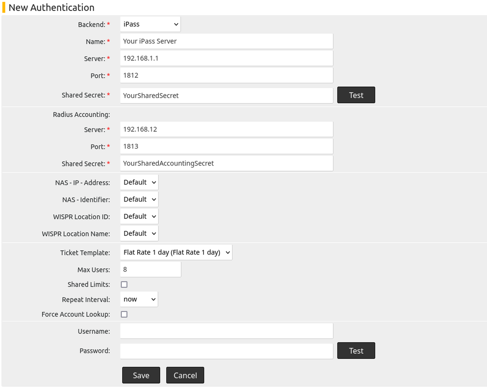 External Authentication - IACBOX