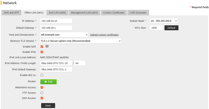 Custom TLS SSL certificate - IACBOX