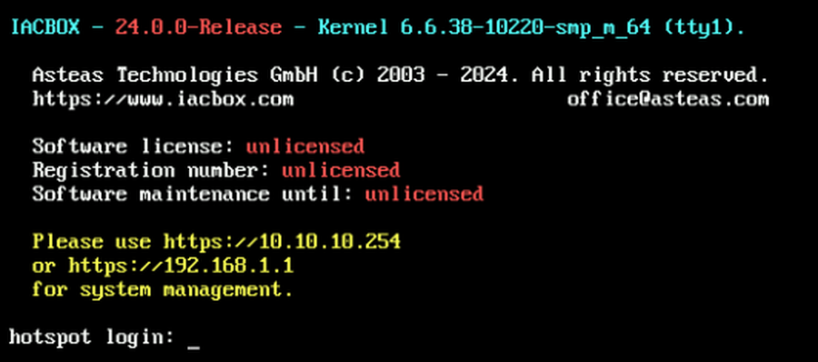 Installation - IACBOX