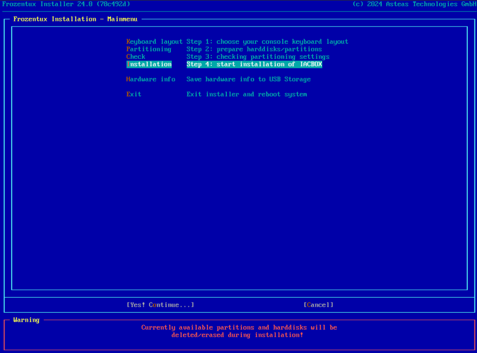 Installation - IACBOX